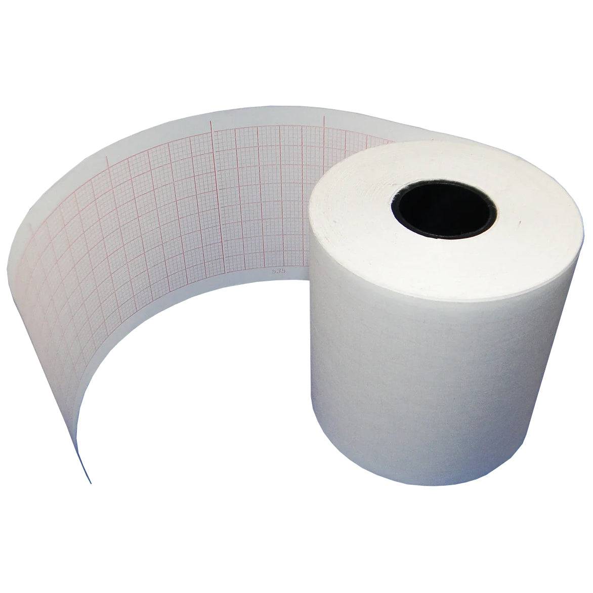 Red Grid CT Paper with Black Tracing