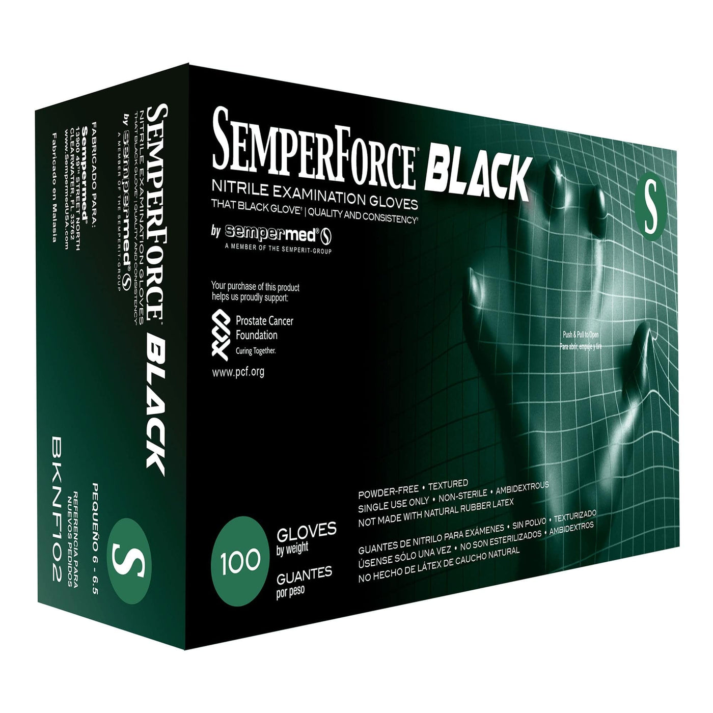 SemperForce Black Nitrile Exam Gloves — MedicalRite