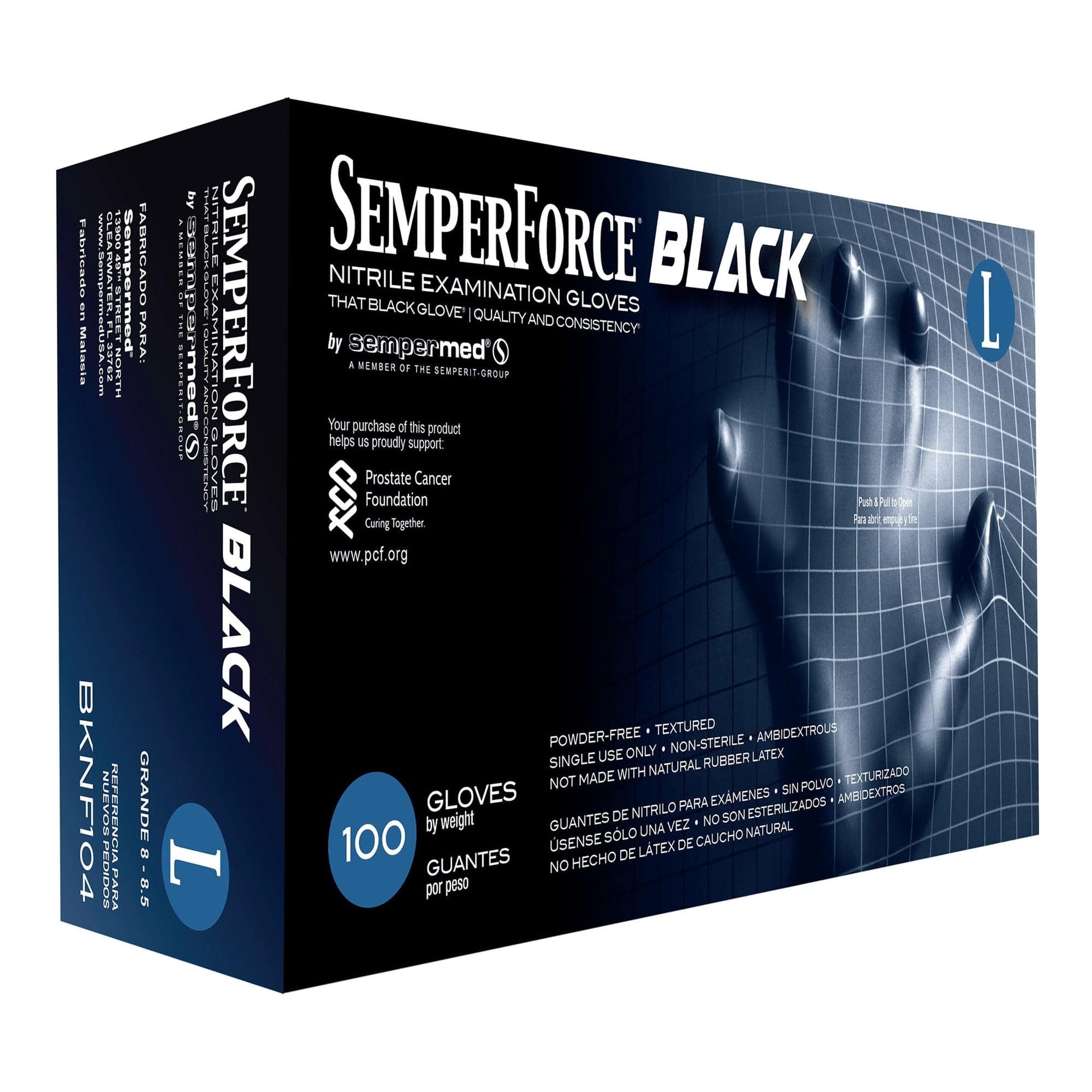 SemperForce Black Nitrile Exam Gloves — MedicalRite