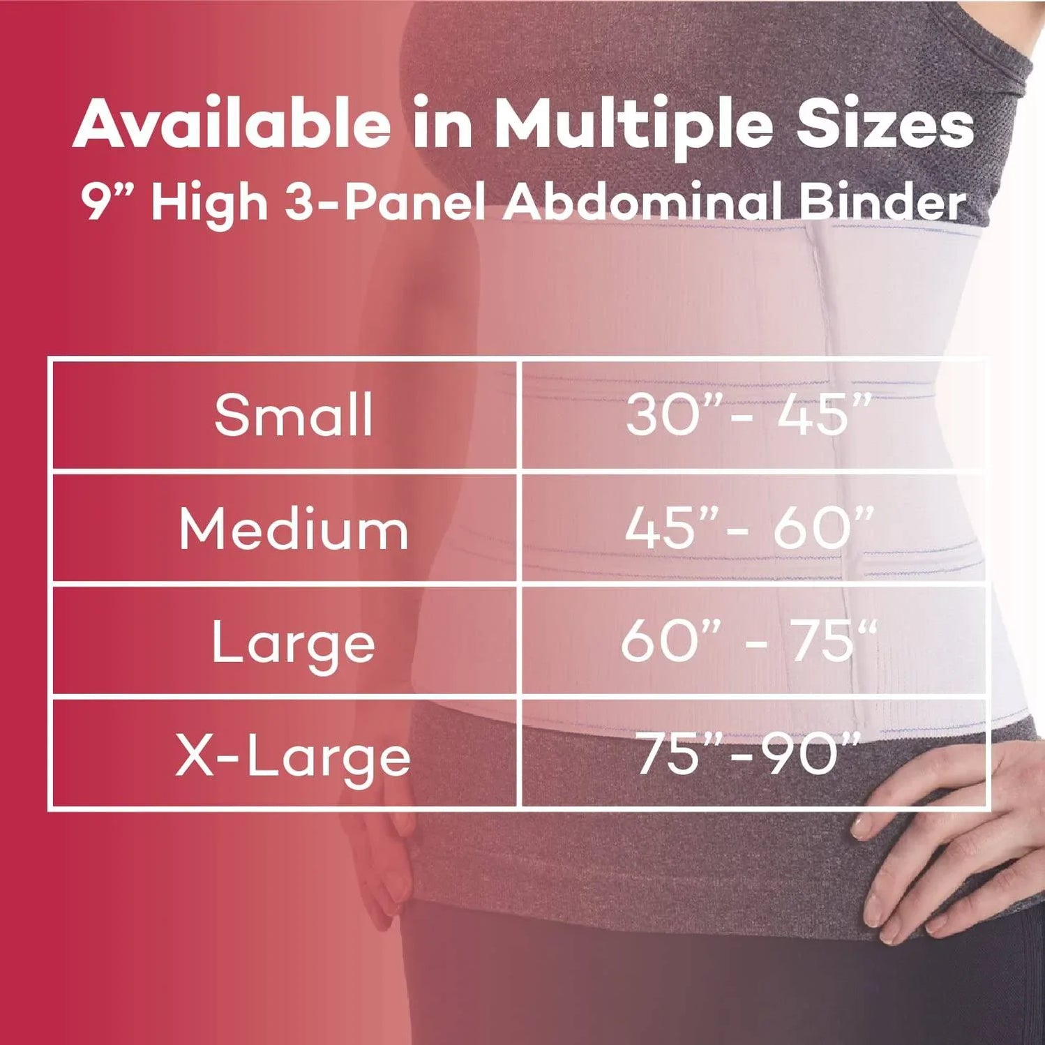 Abdominal 3-Panel Binder Waist Compression Wrap — MedicalRite