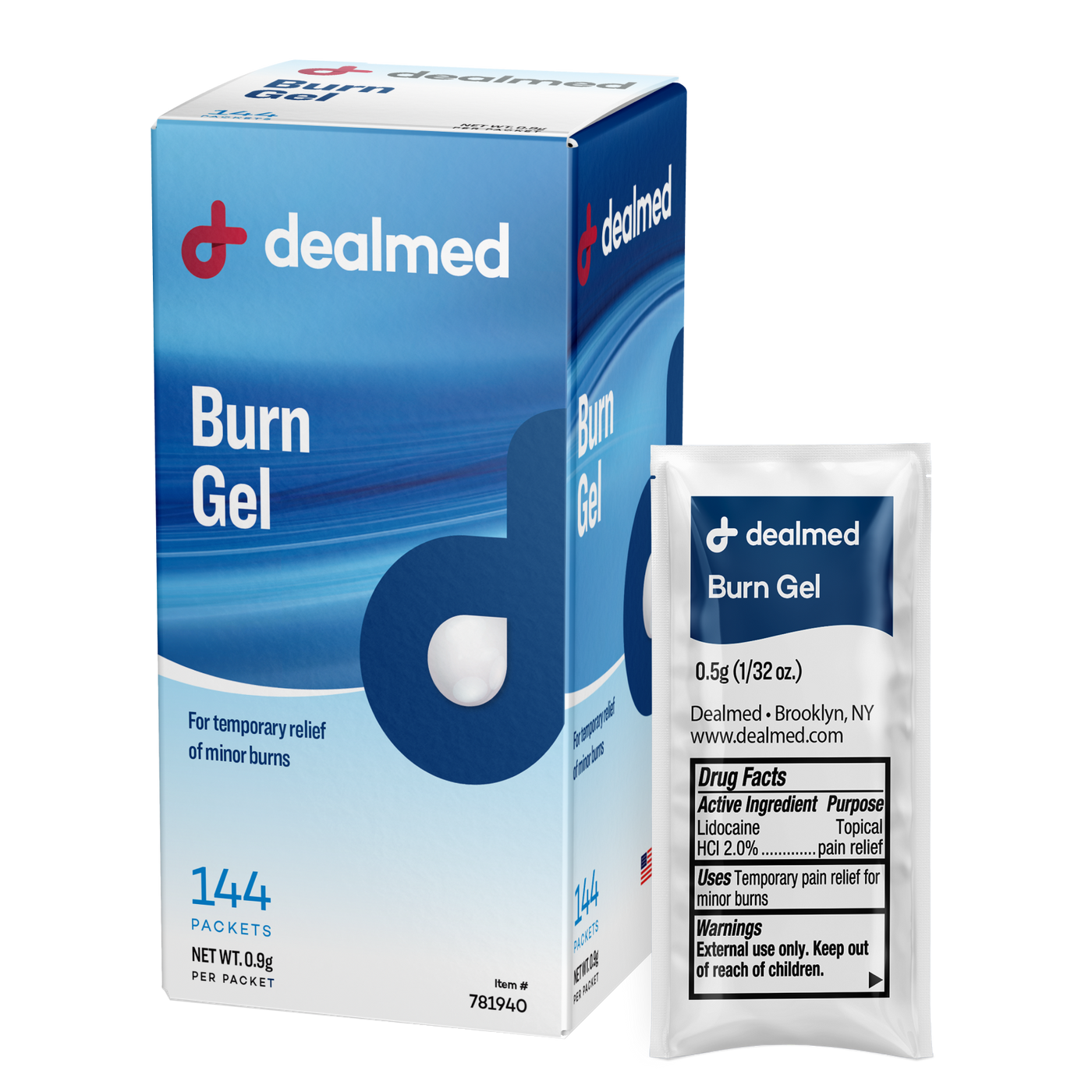 First Aid Burn Gel 0.9g Packs for Minor Burns, Cuts, and Scrapes ...