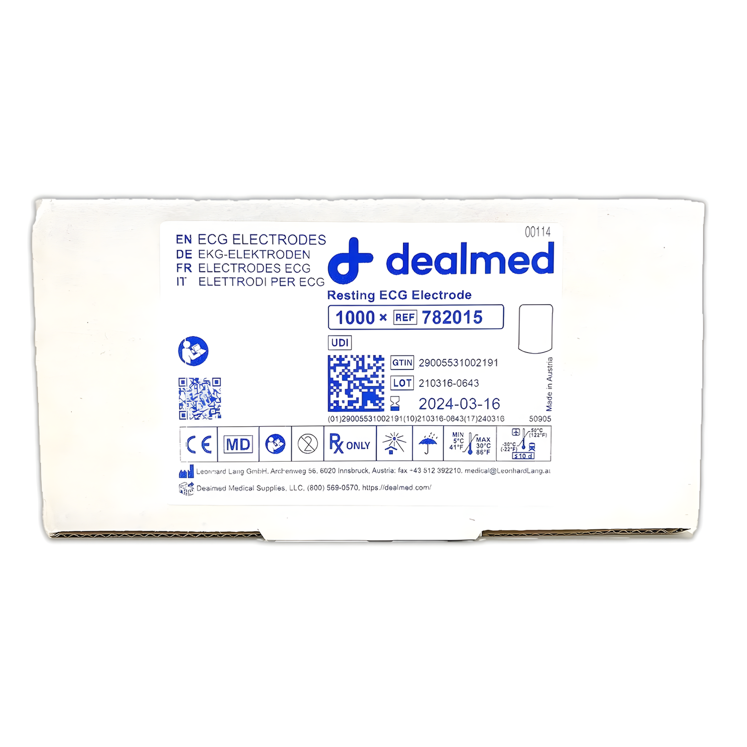 Hypoallergenic ECG Resting Tab Electrodes: Pre-Gelled for Comfortable ...