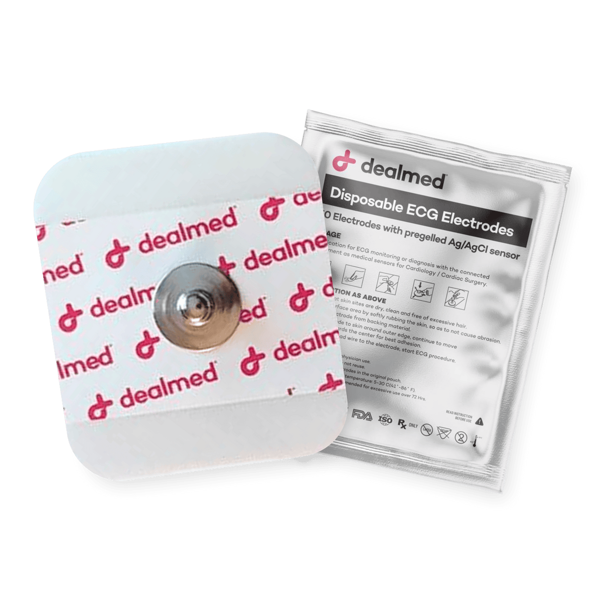 ECG Monitoring Snap Electrodes: Pre-Gelled for Precise, Hygienic Cardi ...