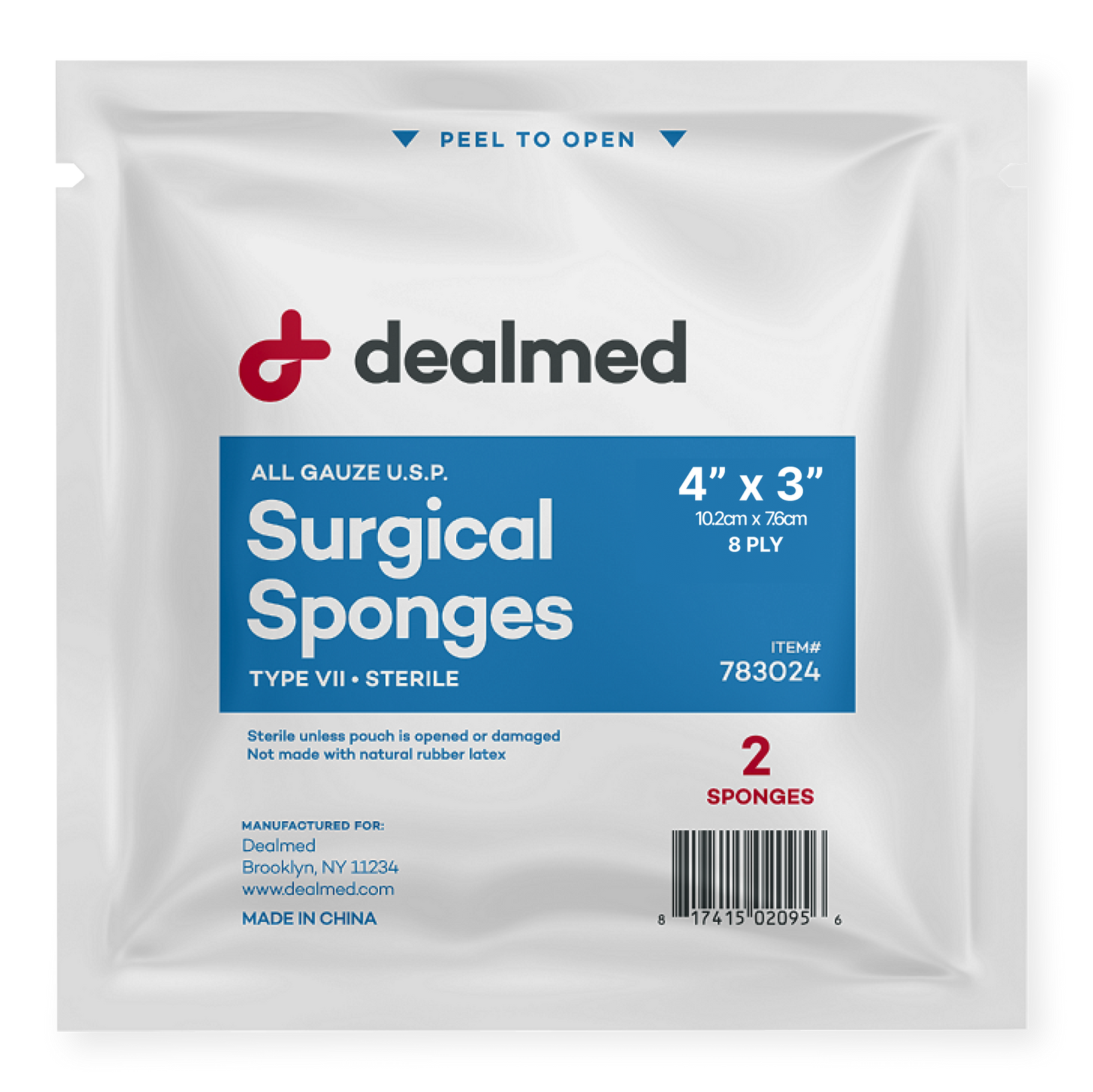 Sterile Surgical USP Type VII Sponges — MedicalRite