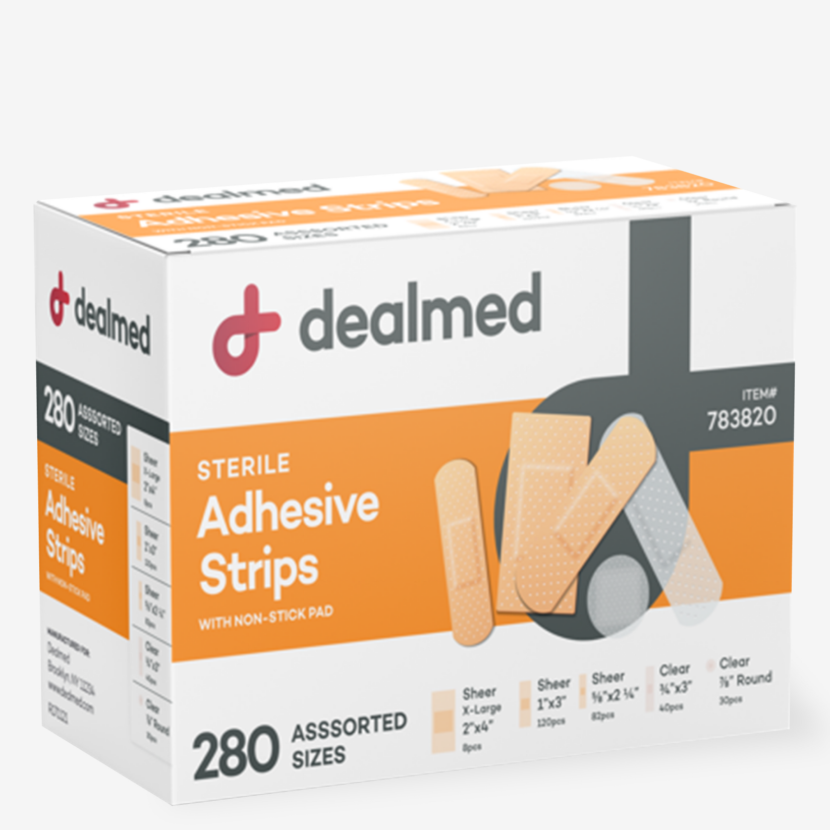 Sterile Adhesive Fabric Strip Bandages Assorted Sizes — MedicalRite