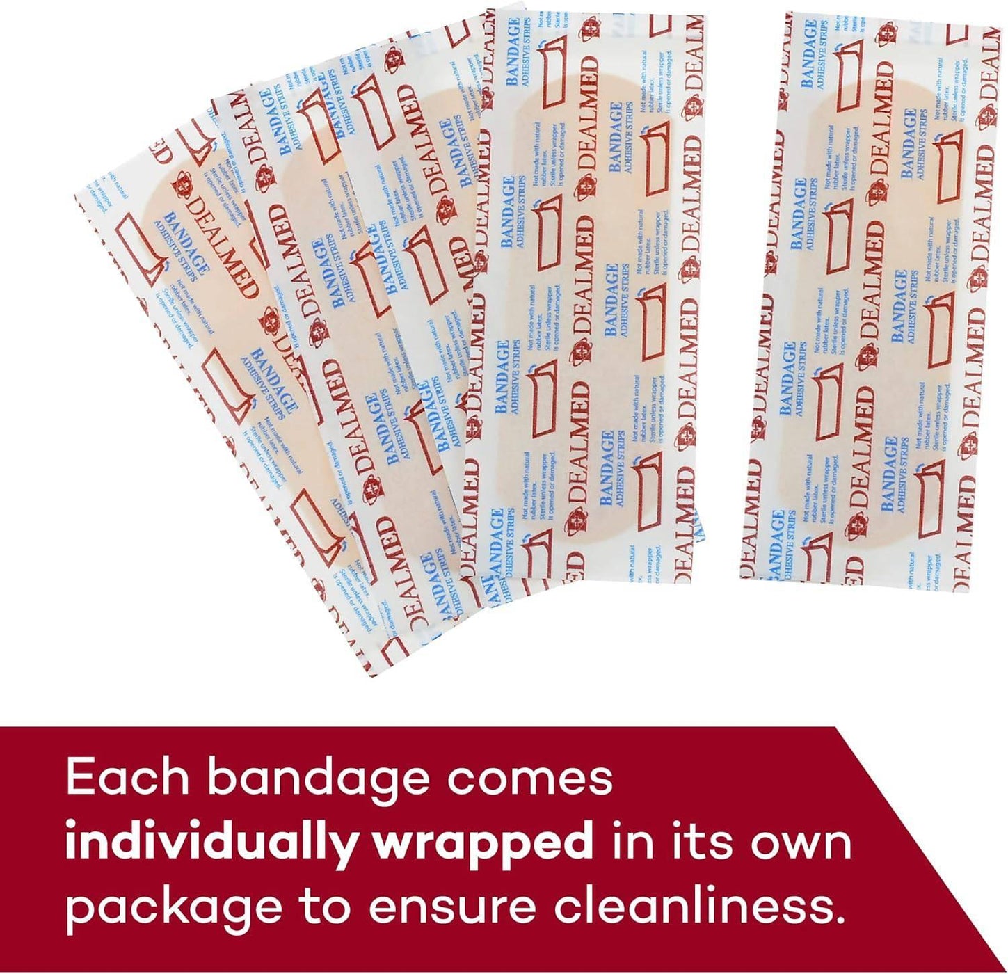 Sterile Adhesive Fabric Strip Bandages Assorted Sizes — MedicalRite