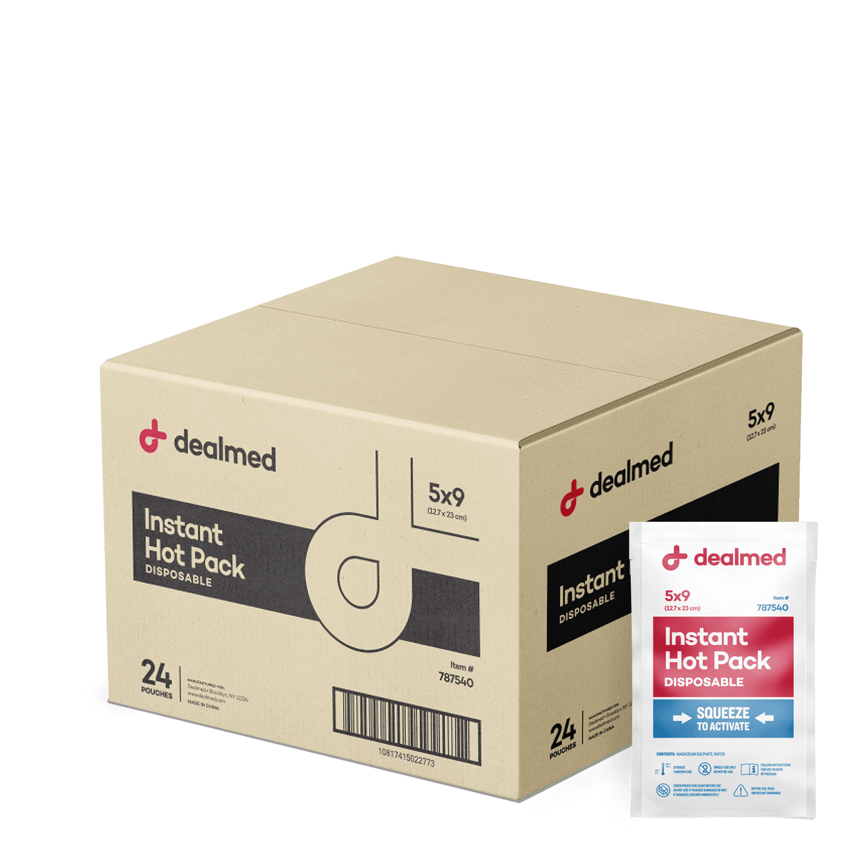 Instant Hot Pack Disposable, 5" x 9" — MedicalRite