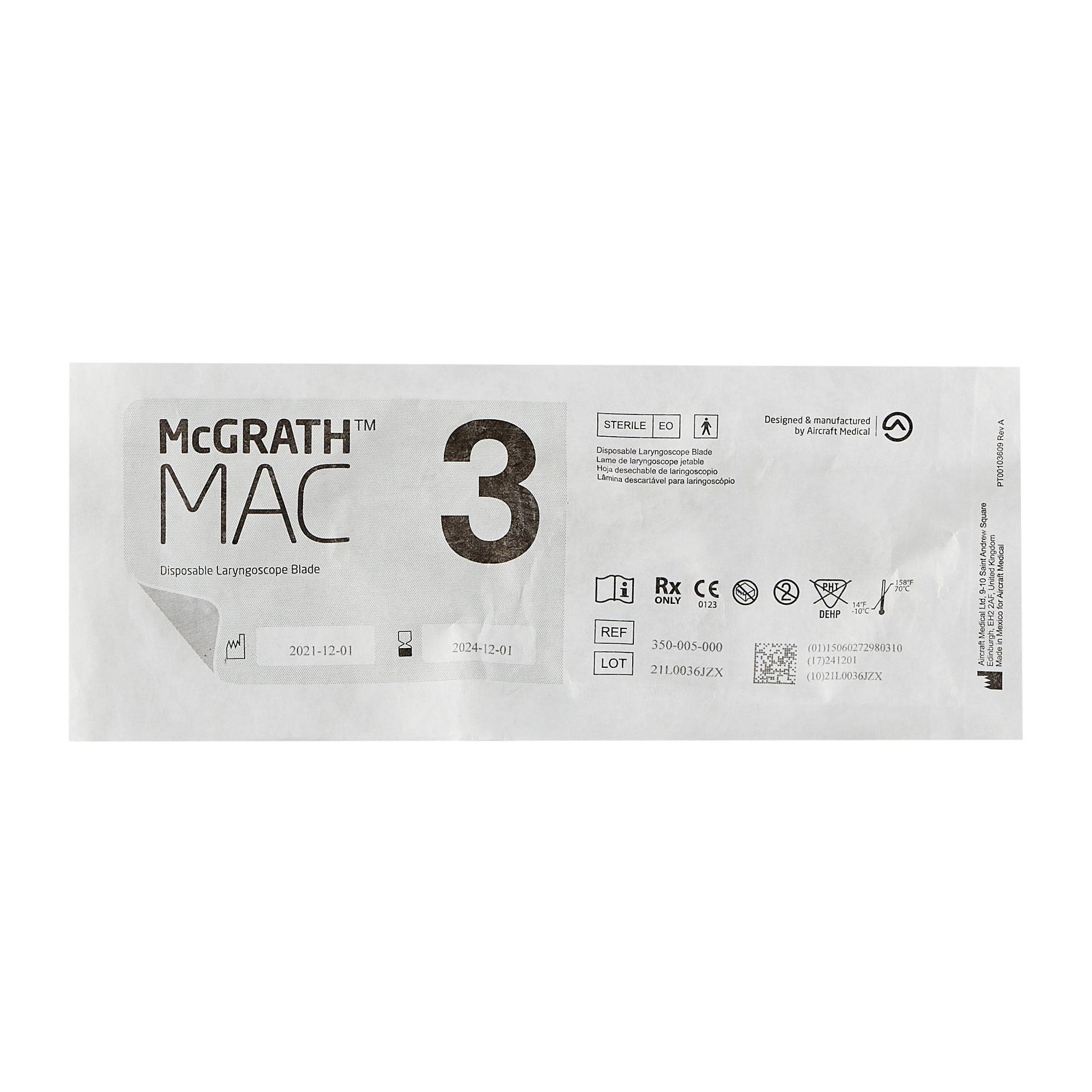 Laryngoscope McGrath MAC Blades and Handle — MedicalRite